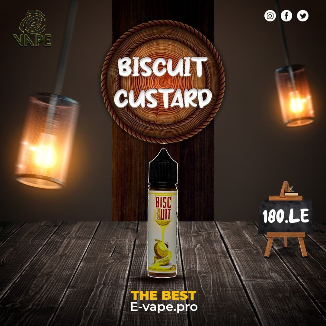 BISCUIT VANILLA CUSTARD | بتاع فيب - E-vape مزيج من البسكوت مع ...